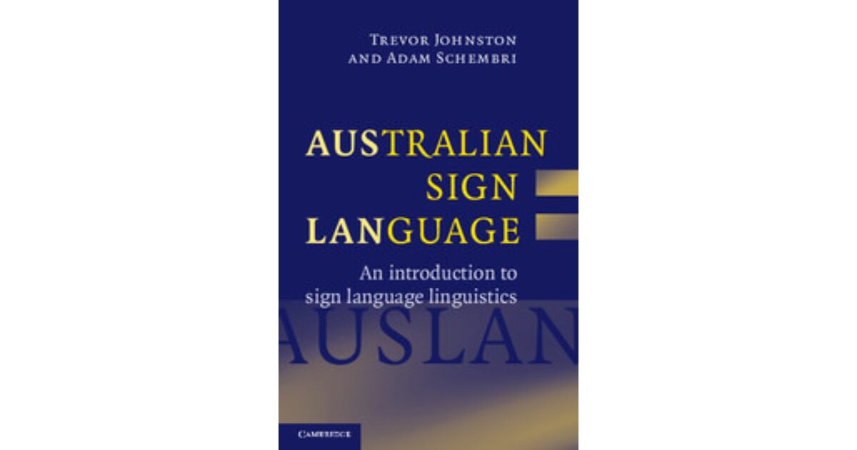 Lilydale Books | AUSTRALIAN SIGN LANGUAGE (AUSLAN): AN INTRODUCTION…