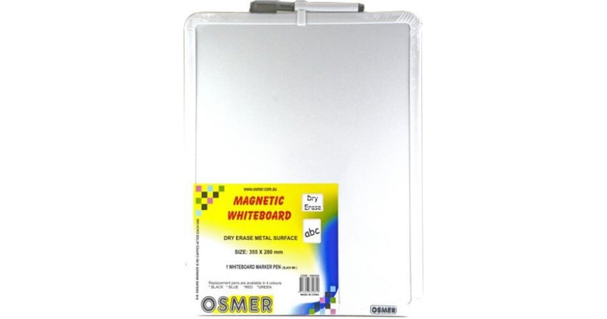 Lilydale Books | WHITEBOARD A4 WRITING SURFACE WITH BLACK MARKER