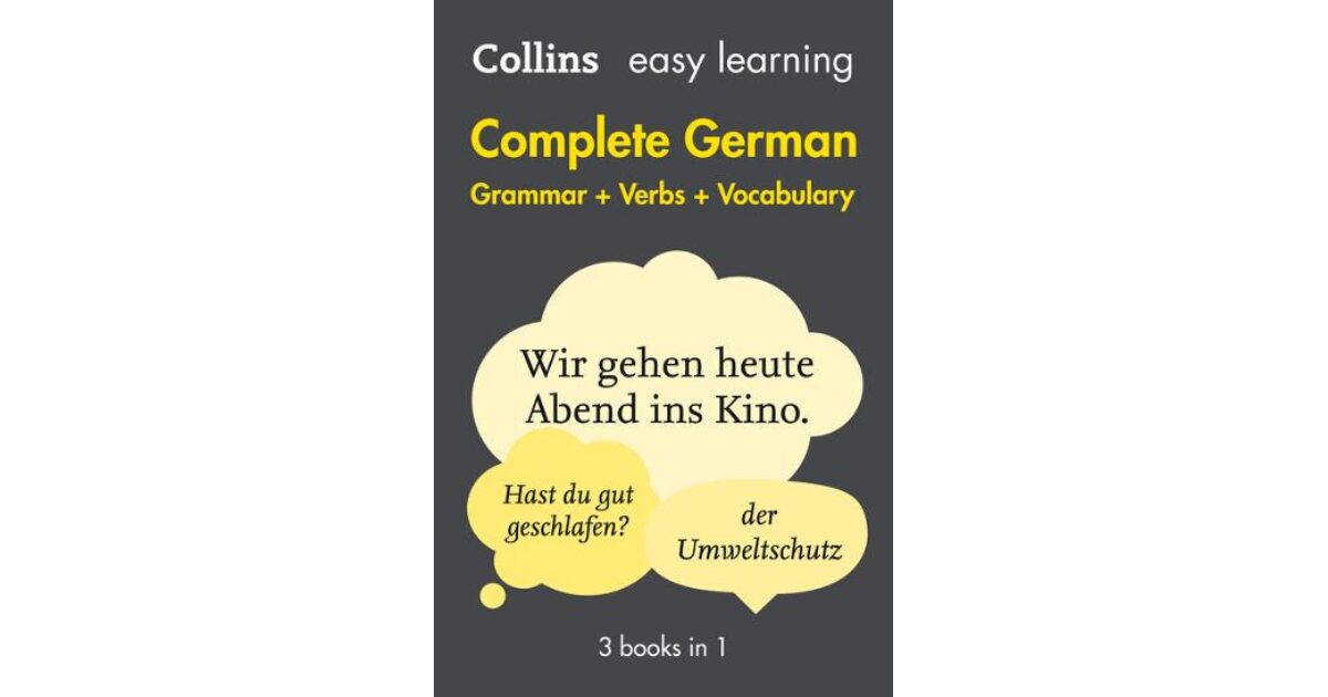 Lilydale Books | COLLINS EASY LEARNING COMPLETE GERMAN GRAMMAR VERBS…