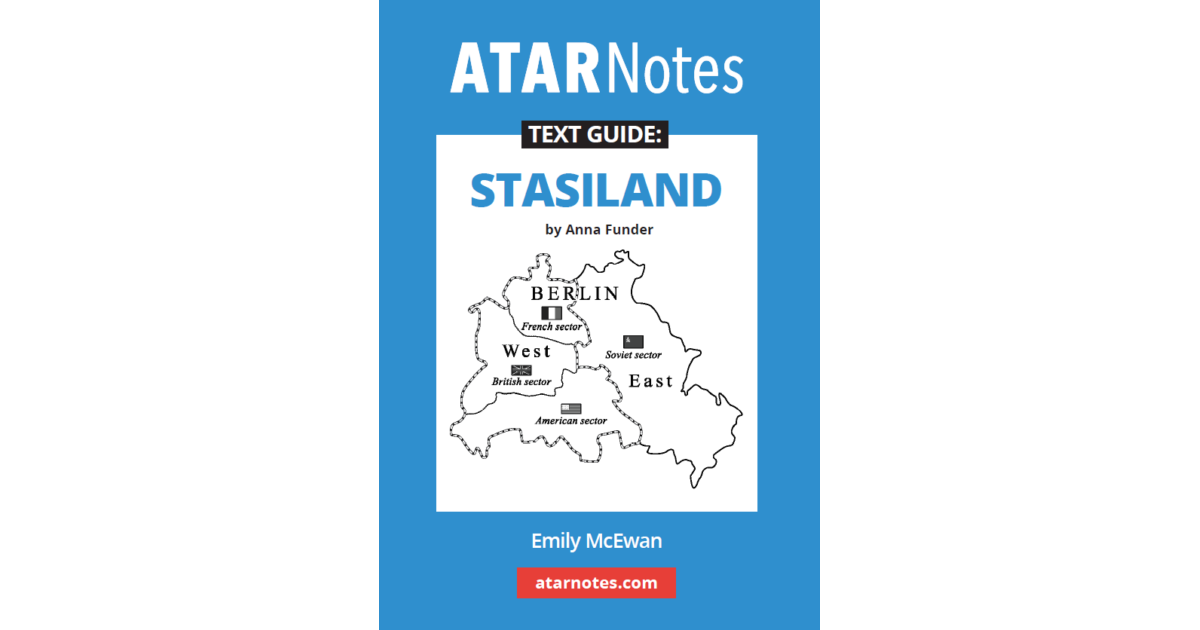 Lilydale Books | ATAR NOTES TEXT GUIDE: STASILAND BY ANNA FUNDER