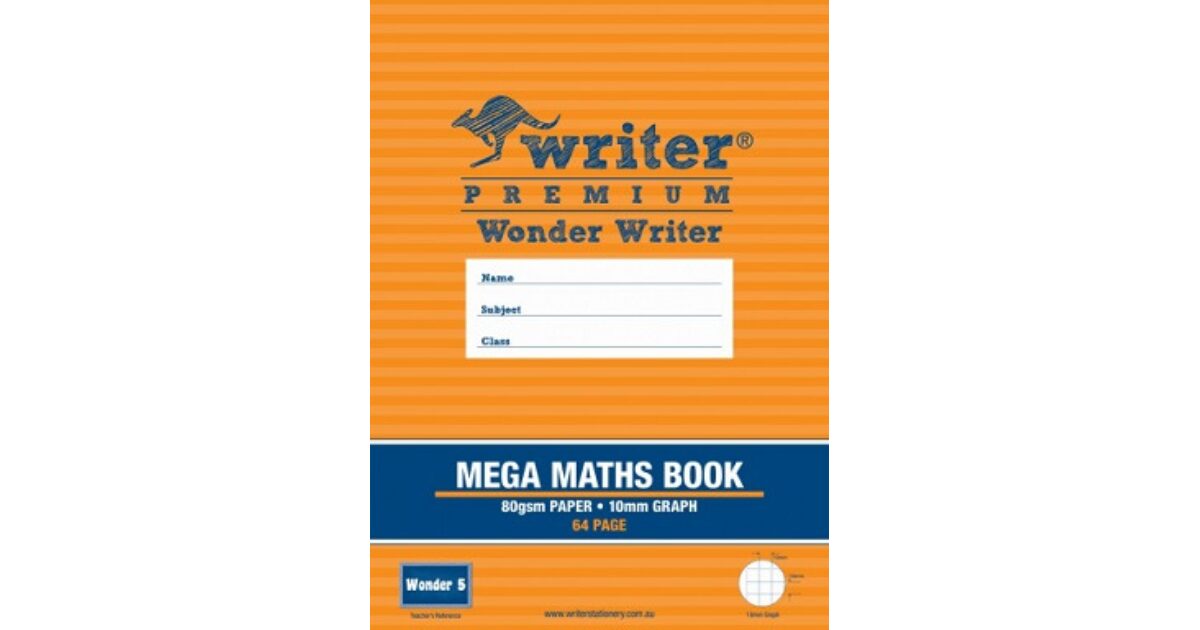 Lilydale Books | 64 PAGE MEGA GRAPH EXERCISE BOOK 10MM 330 X 240MM