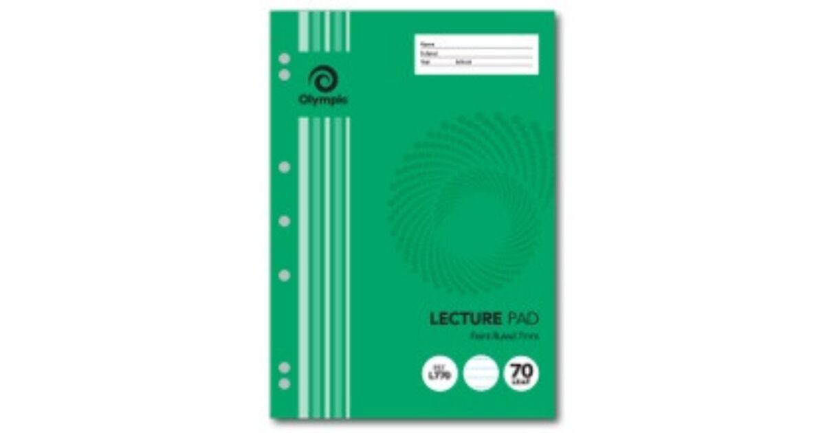 Lilydale Books | A4 LECTURE PAD 70 LEAF 140 PAGE 8MM