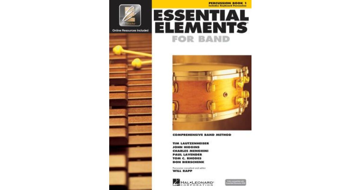 Lilydale Books | ESSENTIAL ELEMENTS FOR BAND: PERCUSSION BOOK 1