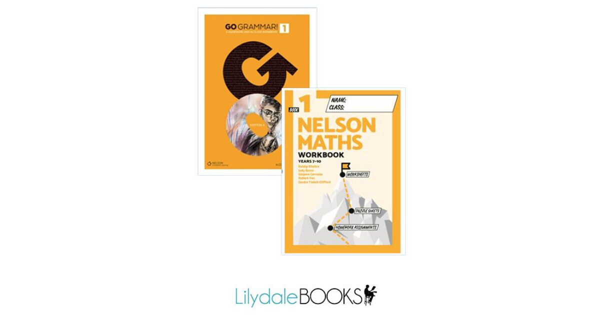 Lilydale Books | NELSON GO GRAMMAR & NELSON MATHS BOOK 1 WORKBOOK PACK