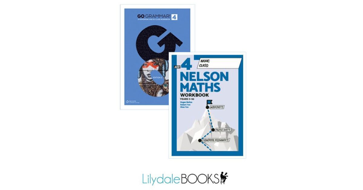 Lilydale Books | NELSON GO GRAMMAR & NELSON MATHS BOOK 4 WORKBOOK PACK