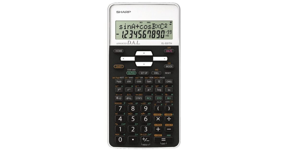 Lilydale Books | SHARP EL531THBWH SCIENTIFIC CALCULATOR