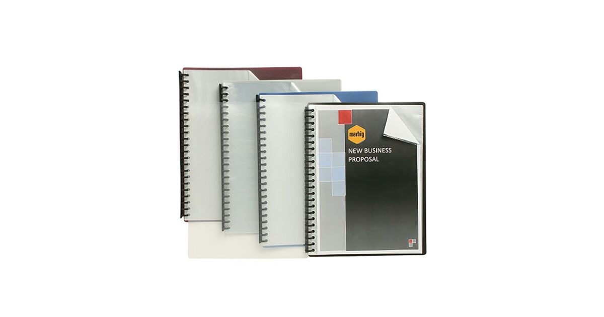 Lilydale Books | A4 DISPLAY BOOK 20 POCKETS REFILLABLE CLEAR COVER