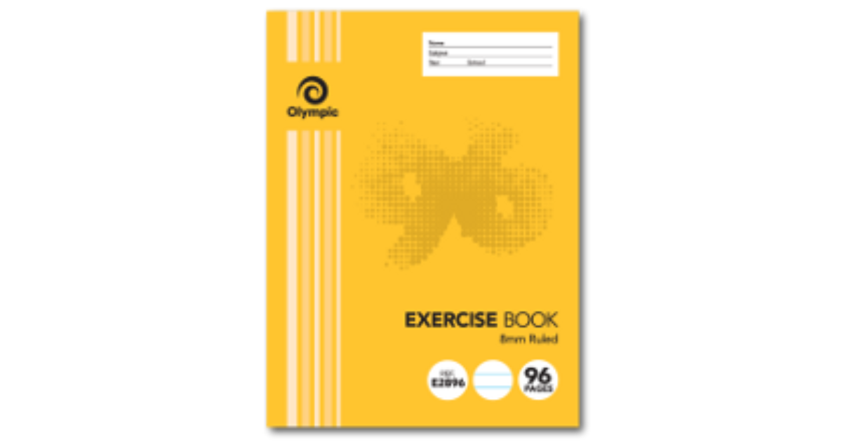 Lilydale Books | 96 PAGE EXERCISE BOOK 225 x 175MM 8MM RULED