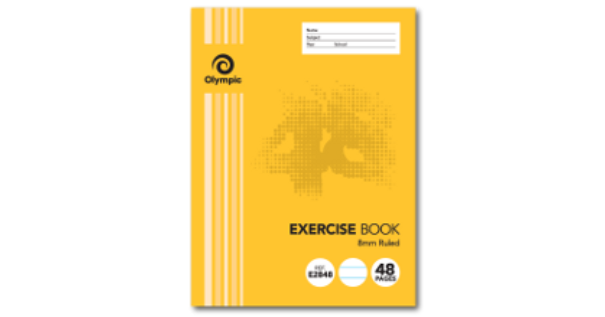 Lilydale Books | 48 PAGE EXERCISE BOOK 225 x 175MM 8MM RULED