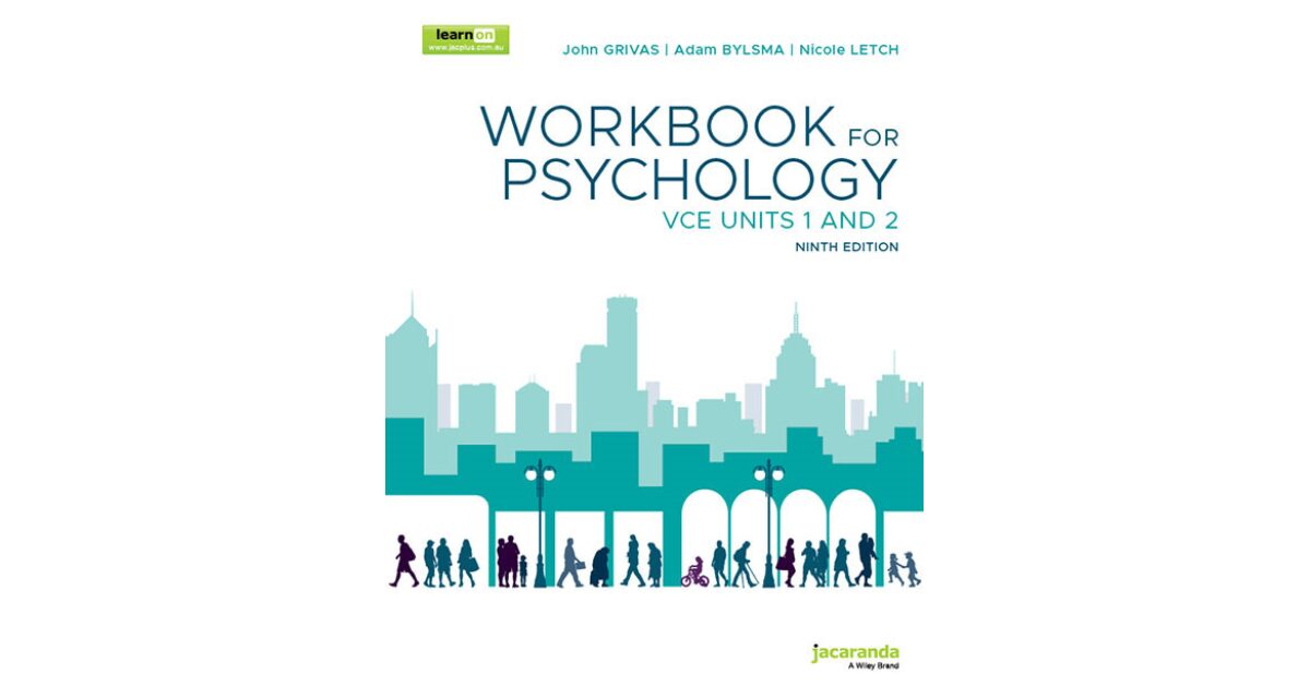 Lilydale Books | JACARANDA WORKBOOK FOR PSYCHOLOGY VCE UNITS 1&2 9E