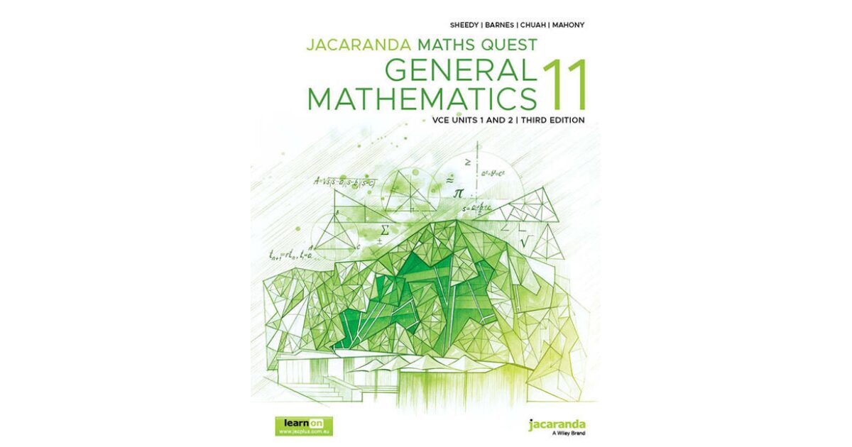 Lilydale Books | JACARANDA MATHS QUEST 11 GENERAL MATHEMATICS VCE…