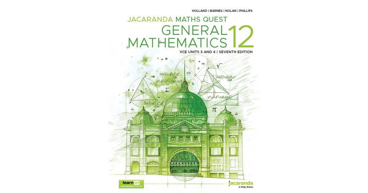 Lilydale Books | JACARANDA MATHS QUEST 12 GENERAL MATHEMATICS VCE…
