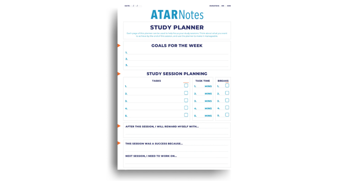 Lilydale Books | ATAR NOTES STUDY PLANNER