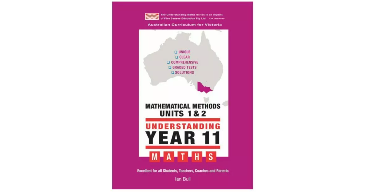 Lilydale Books | UNDERSTANDING MATHS YEAR 11: MATHEMATICAL METHODS…