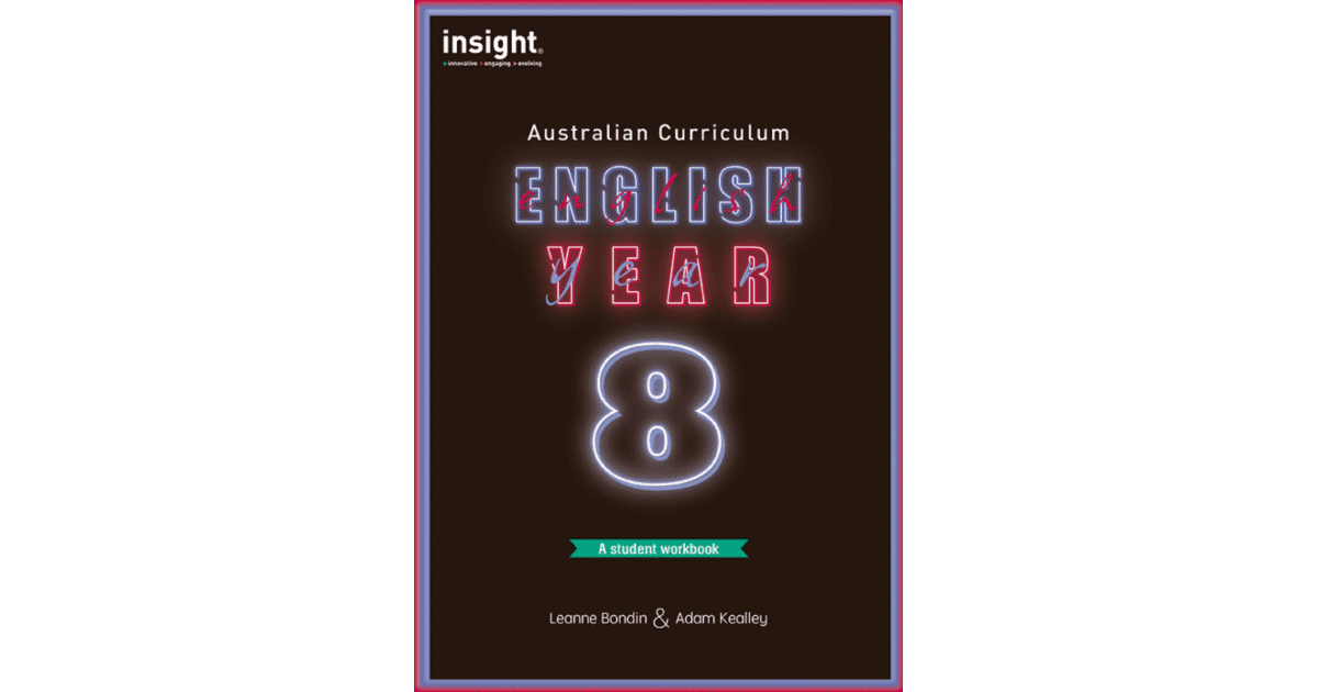 Lilydale Books | INSIGHT ENGLISH FOR THE AUSTRALIAN CURRICULUM YEAR 8…