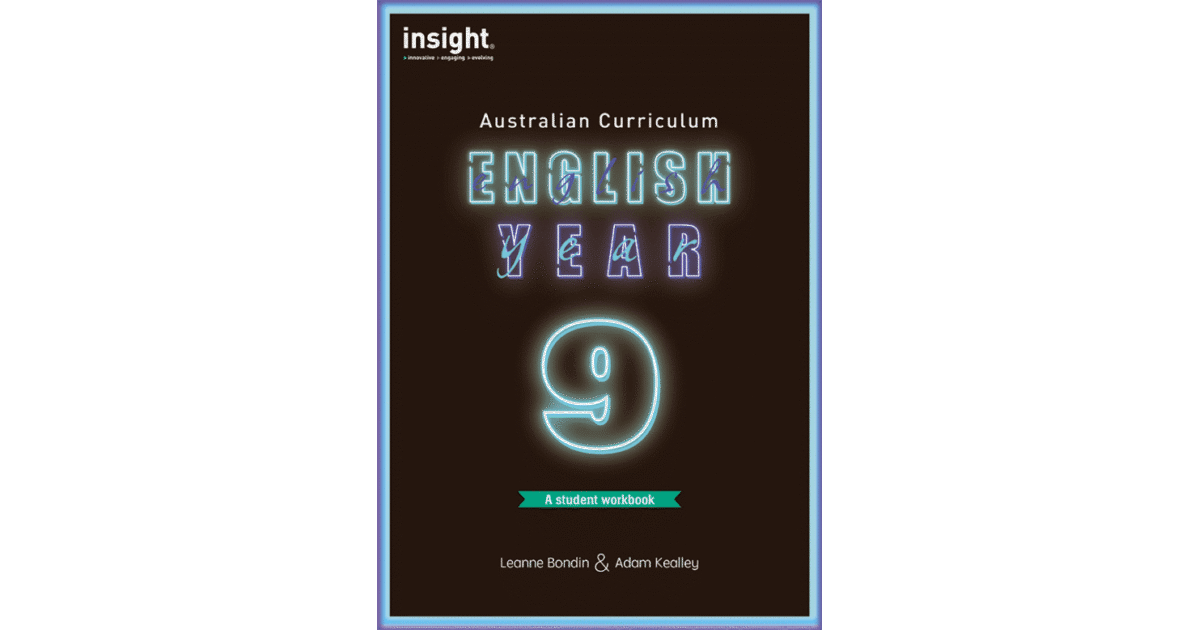 Lilydale Books | INSIGHT ENGLISH FOR THE AUSTRALIAN CURRICULUM YEAR 9…