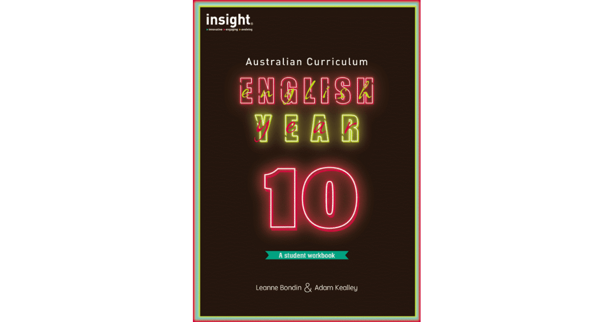Lilydale Books | INSIGHT ENGLISH FOR THE AUSTRALIAN CURRICULUM YEAR…
