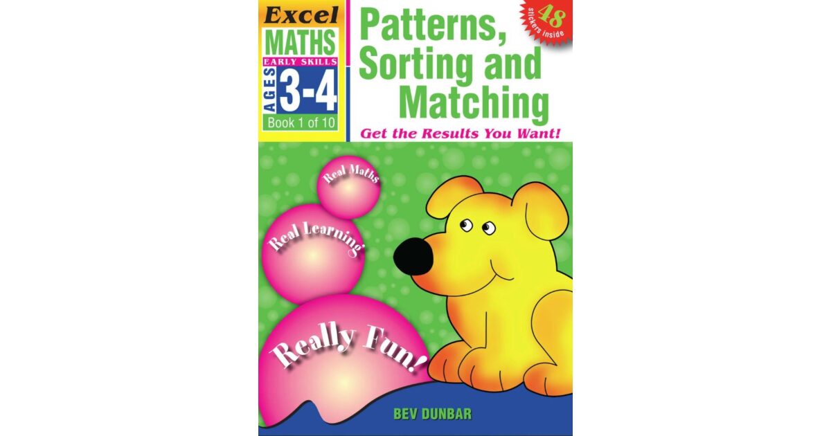 Lilydale Books | EXCEL EARLY SKILLS MATHS BOOK 1: PATTERNS, SORTING…