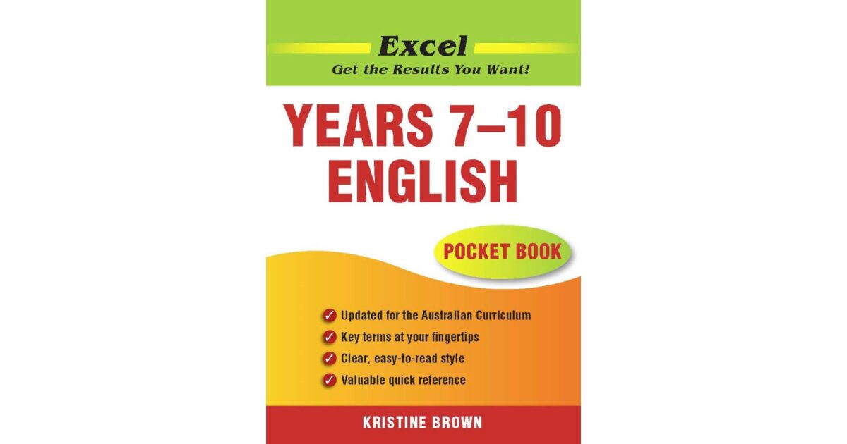 Lilydale Books | EXCEL ENGLISH POCKET BOOK YEARS 7-10