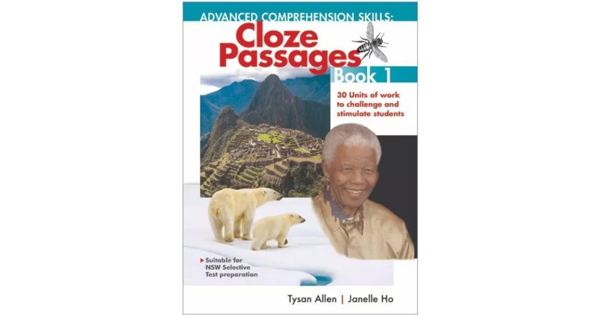 Lilydale Books | ADVANCED COMPREHENSION SKILLS: CLOZE PASSAGES BOOK 1