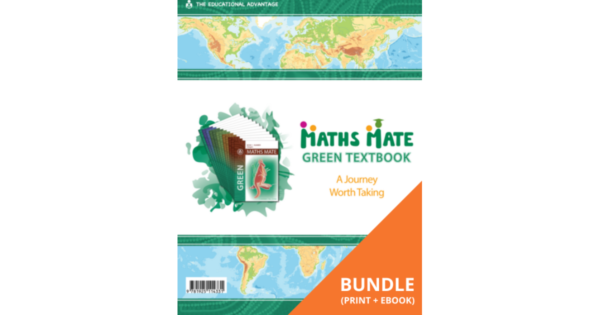 Lilydale Books | MATHS MATE GREEN TEXTBOOK: YEAR 8 PRINT + EBOOK