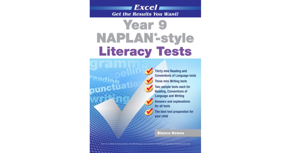 Lilydale Books | EXCEL NAPLAN STYLE LITERACY TESTS YEAR 9