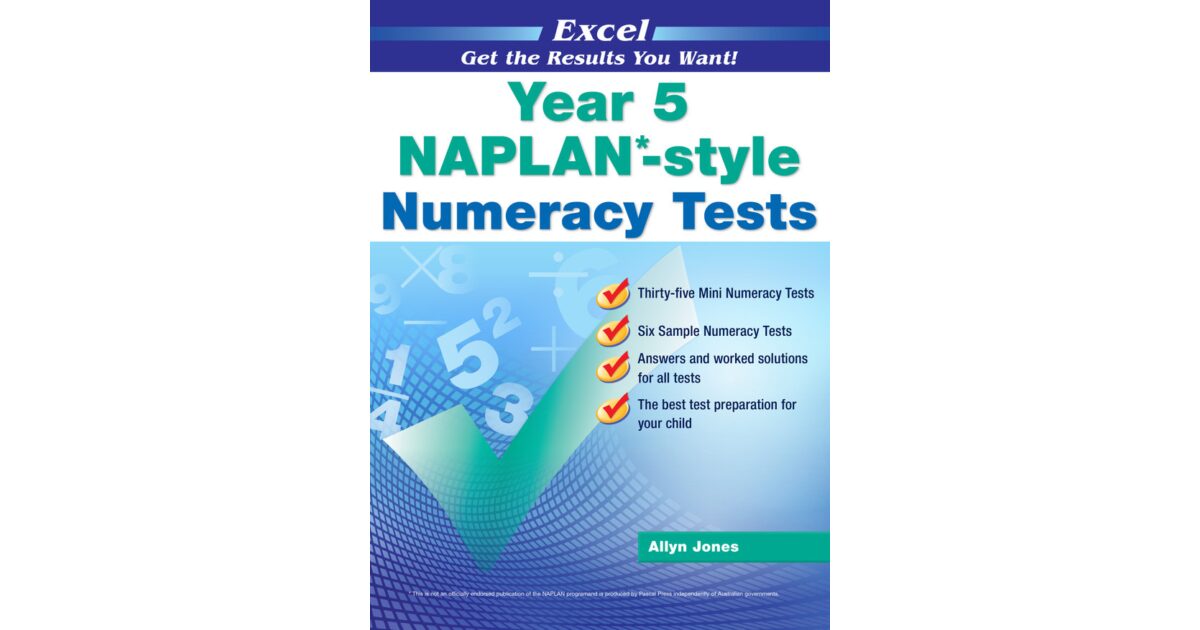 Lilydale Books | EXCEL NAPLAN STYLE NUMERACY TESTS YEAR 5
