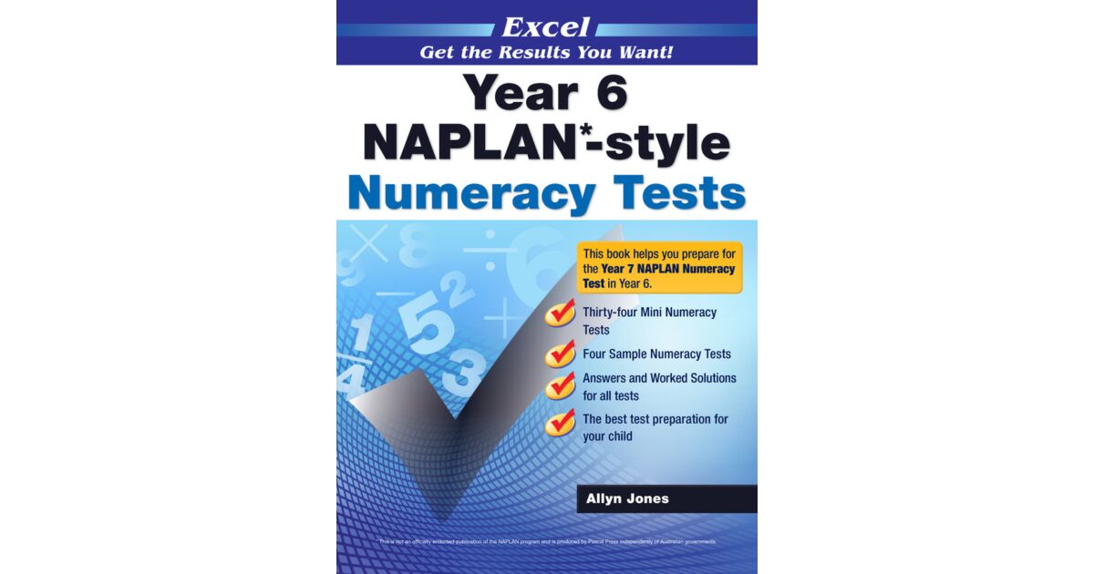 Lilydale Books | EXCEL NAPLAN STYLE NUMERACY TESTS YEAR 6