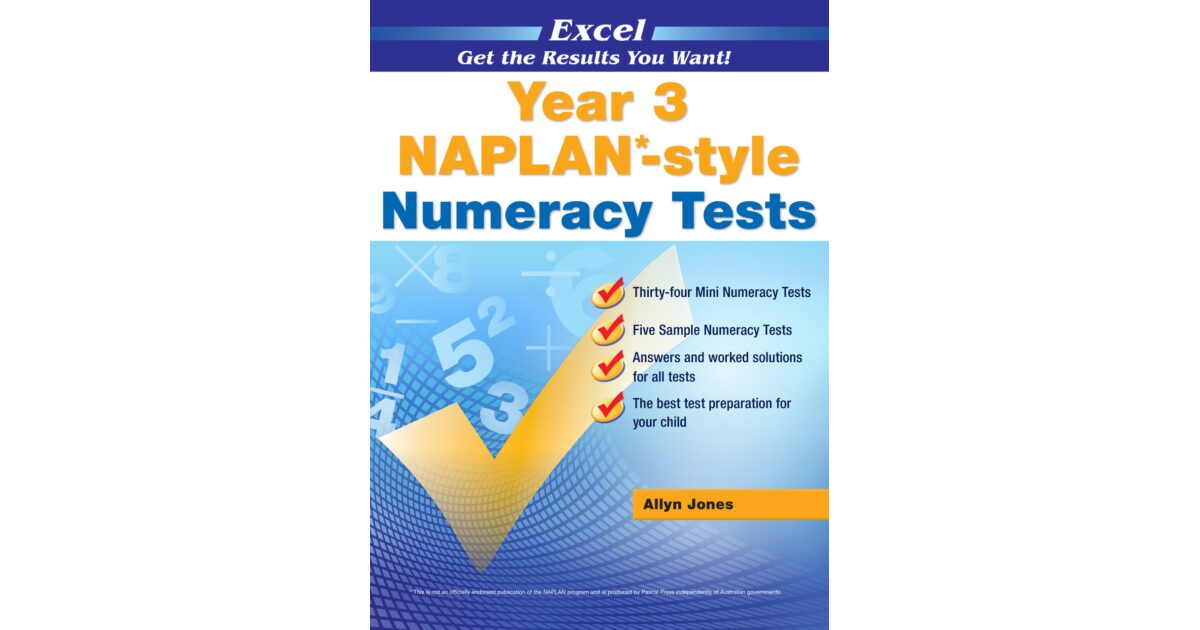Lilydale Books | EXCEL NAPLAN STYLE NUMERACY TESTS YEAR 3