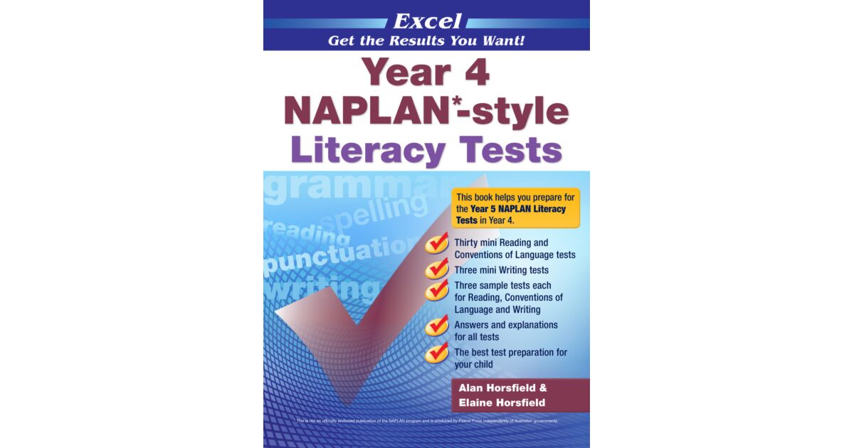 Lilydale Books | EXCEL NAPLAN STYLE LITERACY TESTS YEAR 4