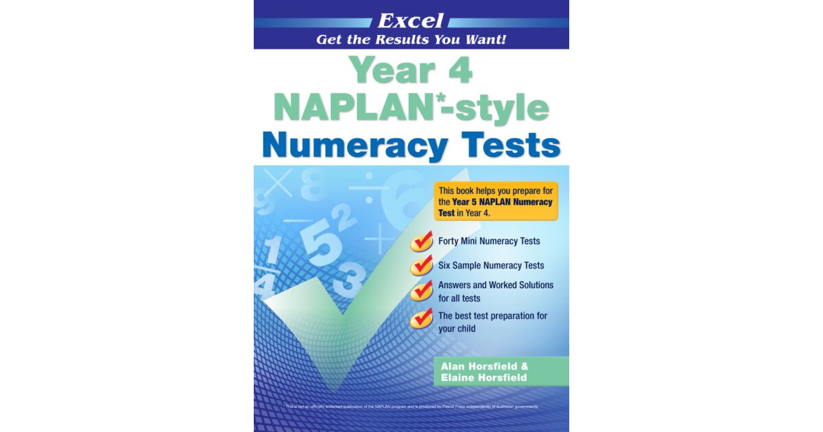 Lilydale Books | EXCEL NAPLAN STYLE NUMERACY TESTS YEAR 4