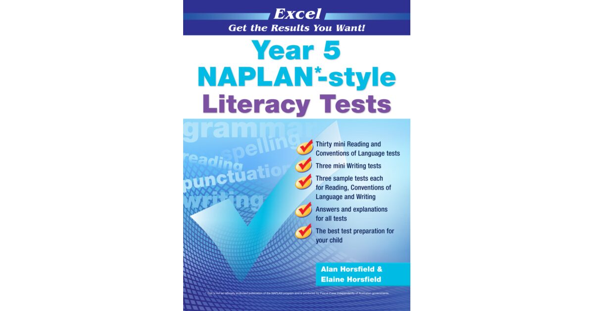 Lilydale Books | EXCEL NAPLAN STYLE LITERACY TESTS YEAR 5