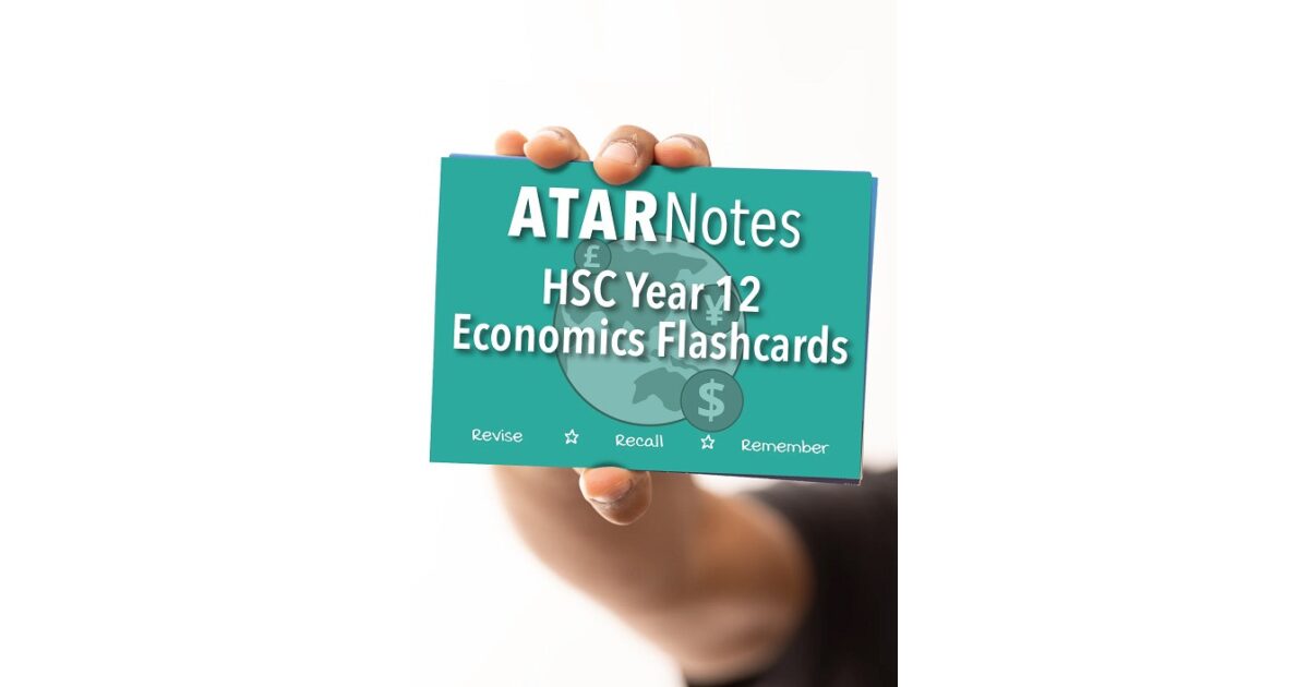 Lilydale Books | ATAR NOTES HSC ECONOMICS YEAR 12 FLASHCARDS