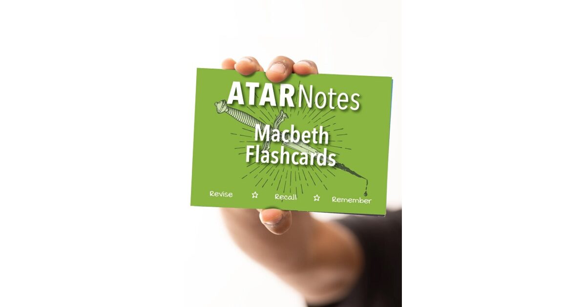 Lilydale Books | ATAR NOTES MACBETH FLASHCARDS