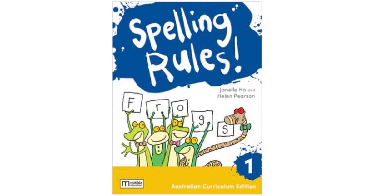 Lilydale Books | SPELLING RULES! AC WORKBOOK 1 3E