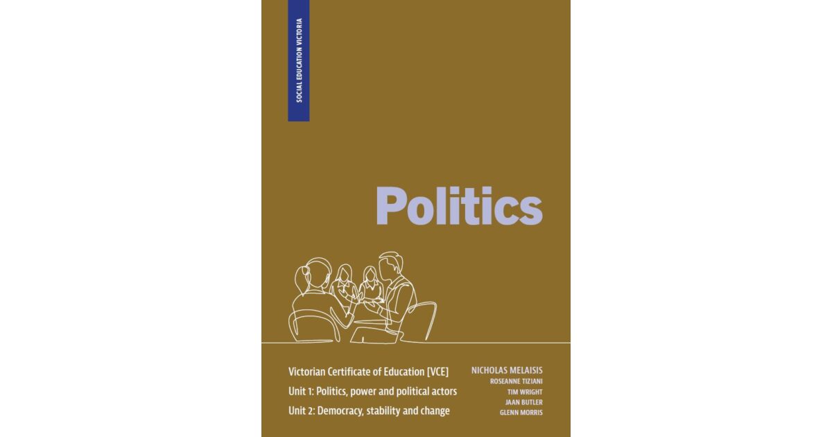 Lilydale Books | POLITICS VCE UNITS 1 AND 2 STUDENT BOOK 1E