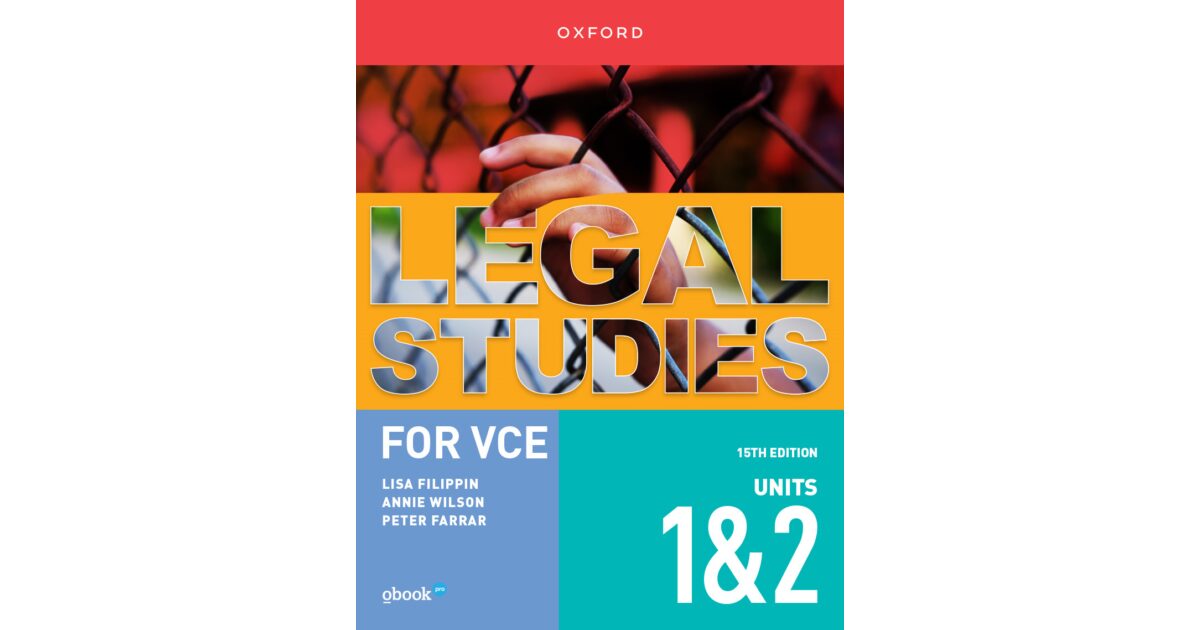 Lilydale Books | OXFORD LEGAL STUDIES FOR VCE UNITS 1&2 ACCESS