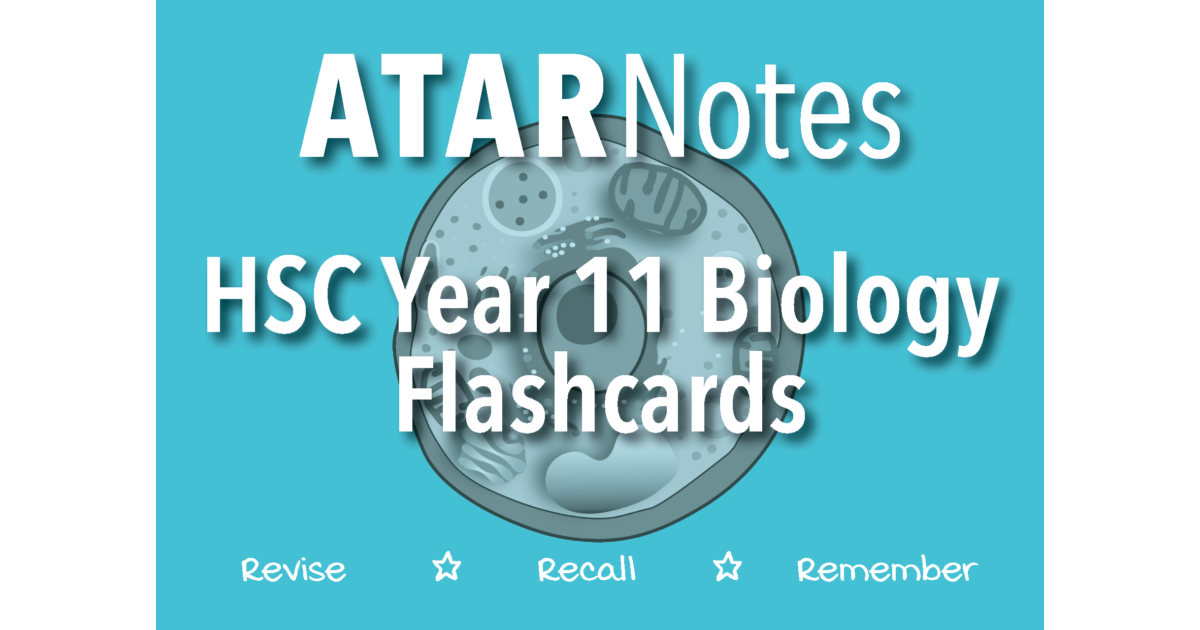 Lilydale Books | ATAR NOTES HSC BIOLOGY YEAR 11 FLASHCARDS