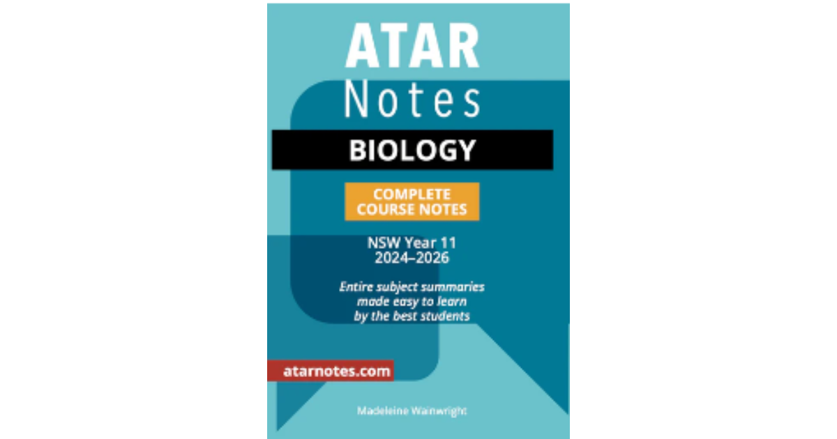 Lilydale Books | ATAR NOTES HSC BIOLOGY YEAR 11 NOTES (2024-2026)