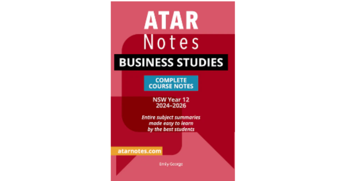 Lilydale Books | ATAR NOTES HSC BUSINESS STUDIES YEAR 12 NOTES…