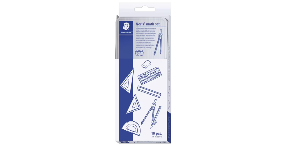 Lilydale Books | STAEDTLER NORIS CLUB MATHS SET 10 PIECES