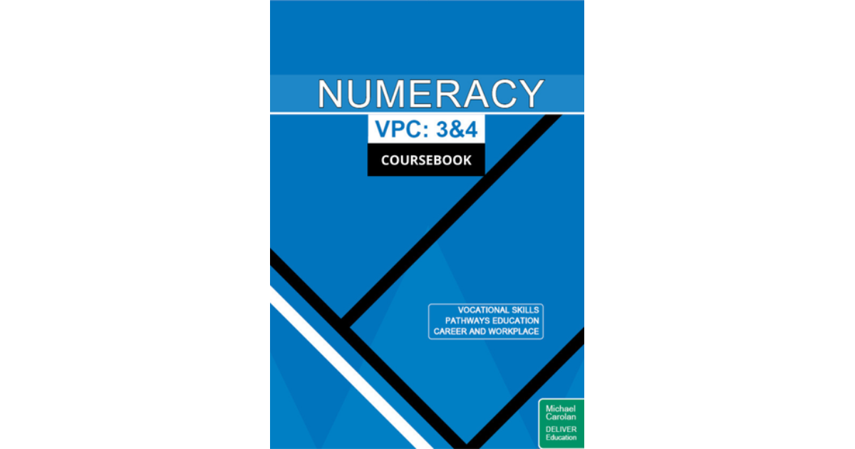 Lilydale Books | NUMERACY VICTORIAN PATHWAYS CERTIFICATE UNITS 3&4…