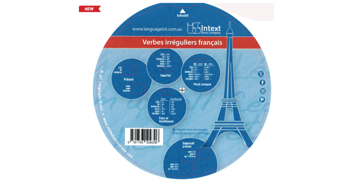 Lilydale Books | VERB WHEEL FRENCH IRREGULAR VERB WHEEL (2024)