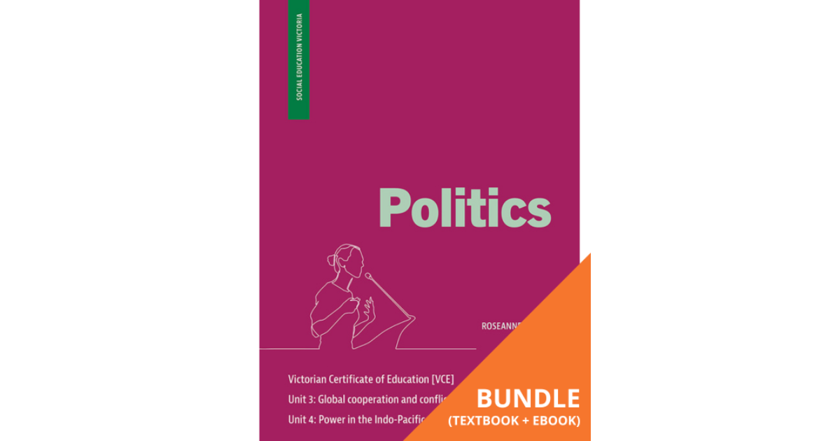 Lilydale Books | POLITICS VCE UNITS 3 AND 4 STUDENT BOOK + EBOOK 1E