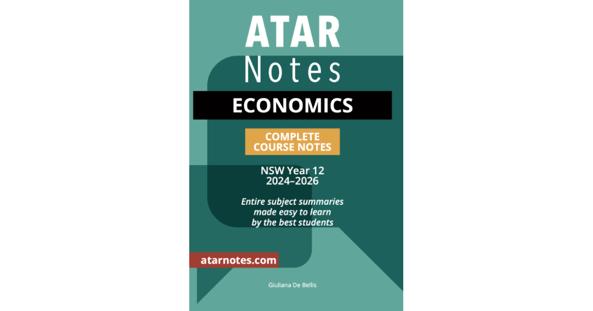 Lilydale Books | ATAR NOTES HSC ECONOMICS YEAR 12 NOTES (2024-2026)