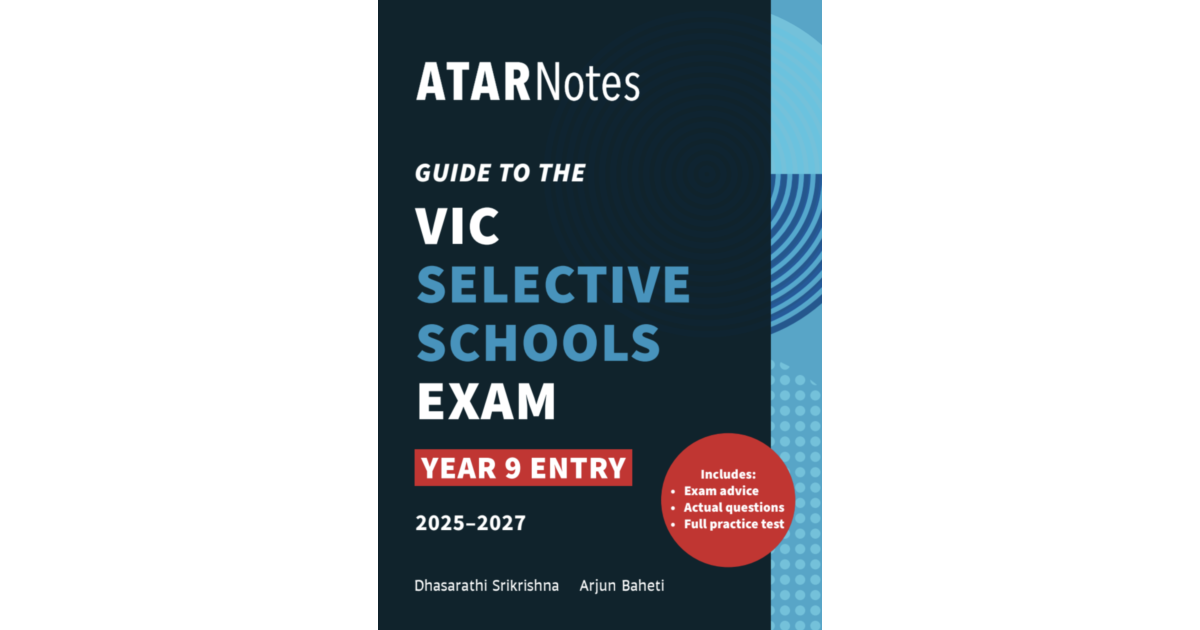 Lilydale Books | ATAR NOTES GUIDE TO THE VIC SELECTIVE SCHOOLS EXAM…