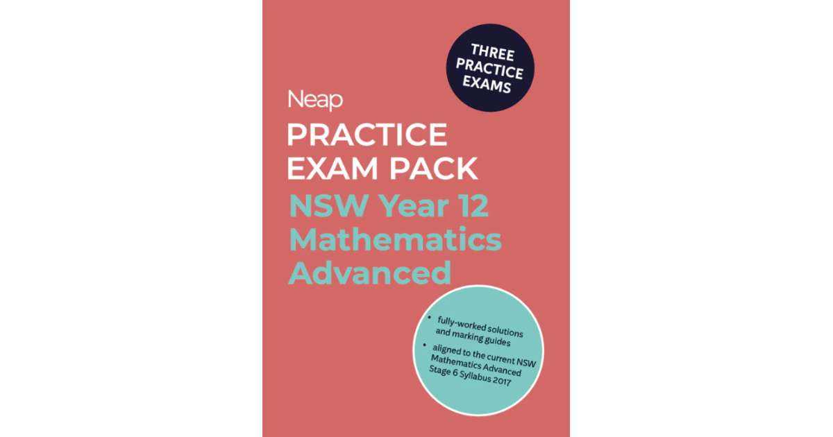 Lilydale Books | NEAP PRACTICE EXAM PACK: NSW YEAR 12 MATHEMATICS…