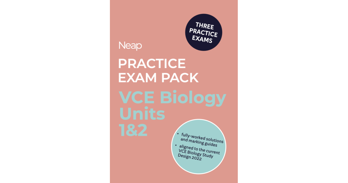 Lilydale Books | NEAP PRACTICE EXAM PACK: VCE BIOLOGY UNITS 1&2 (3…