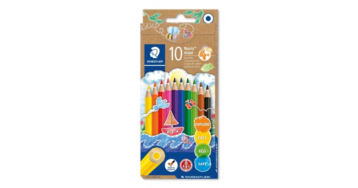Lilydale Books | 10 MAXI NORIS LEARNER COLOURED PENCILS