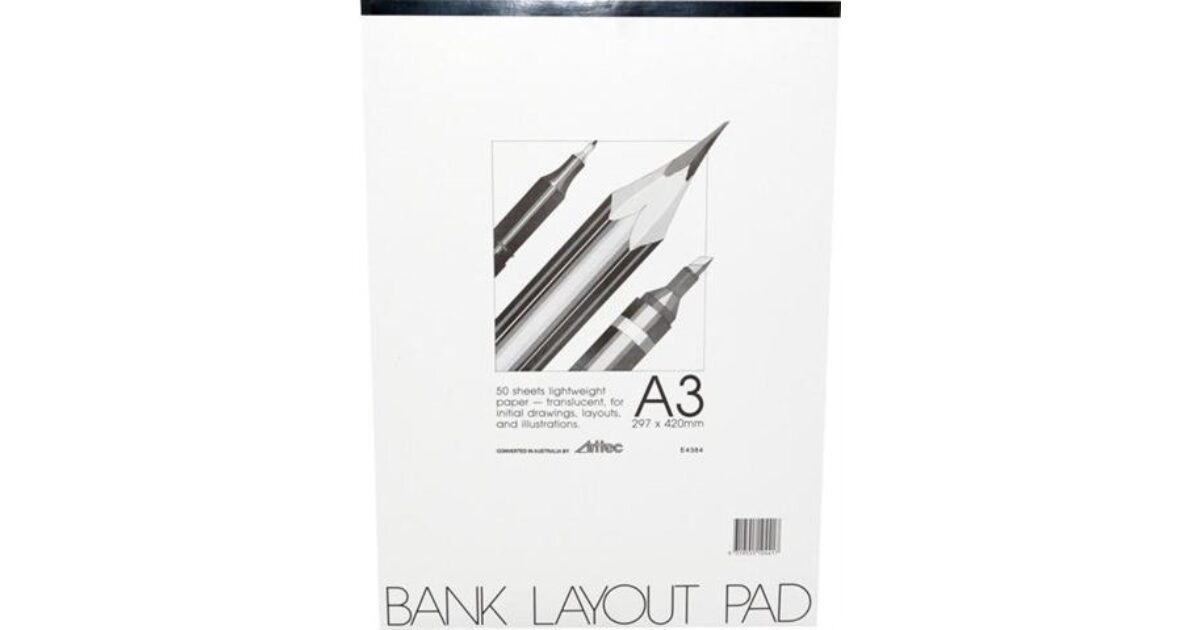 Lilydale Books | A3 LAYOUT PAD BANK 50 SHEETS